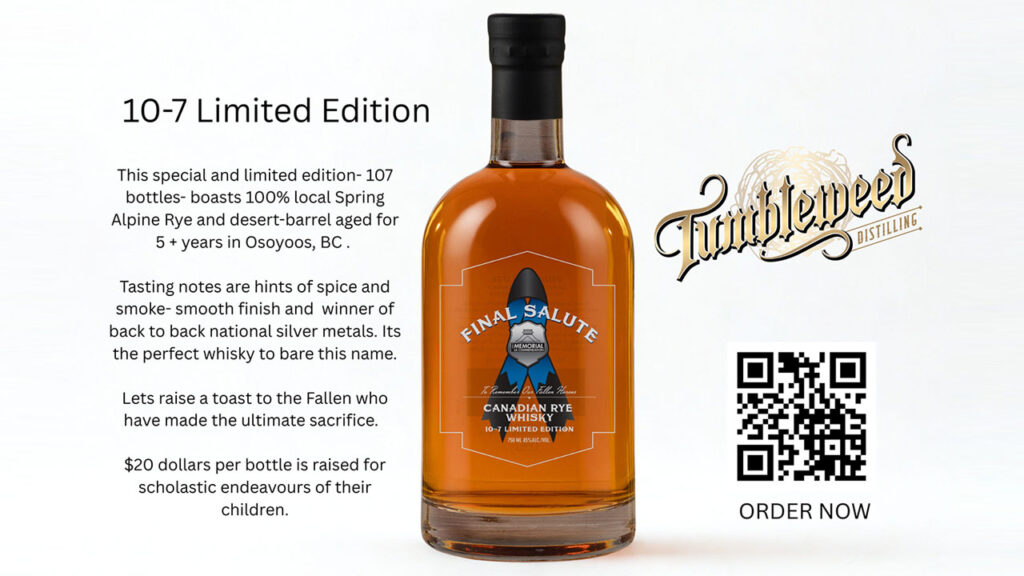 Final Salute 10-7 Edition Rye Whisky Available Now – Police & Peace ...